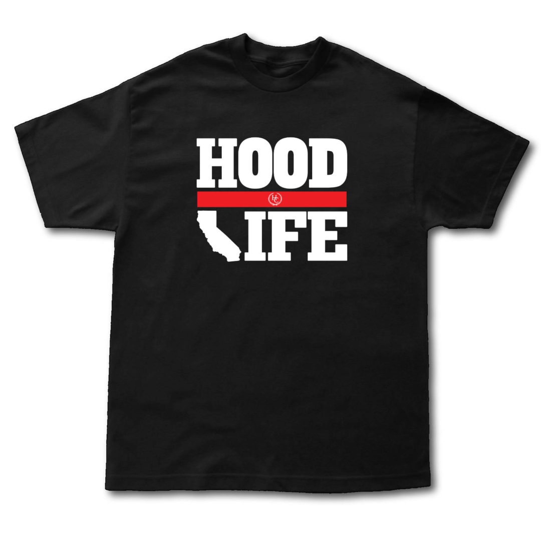 Hood Life W/Red Stripe (Black) - Hood Closet